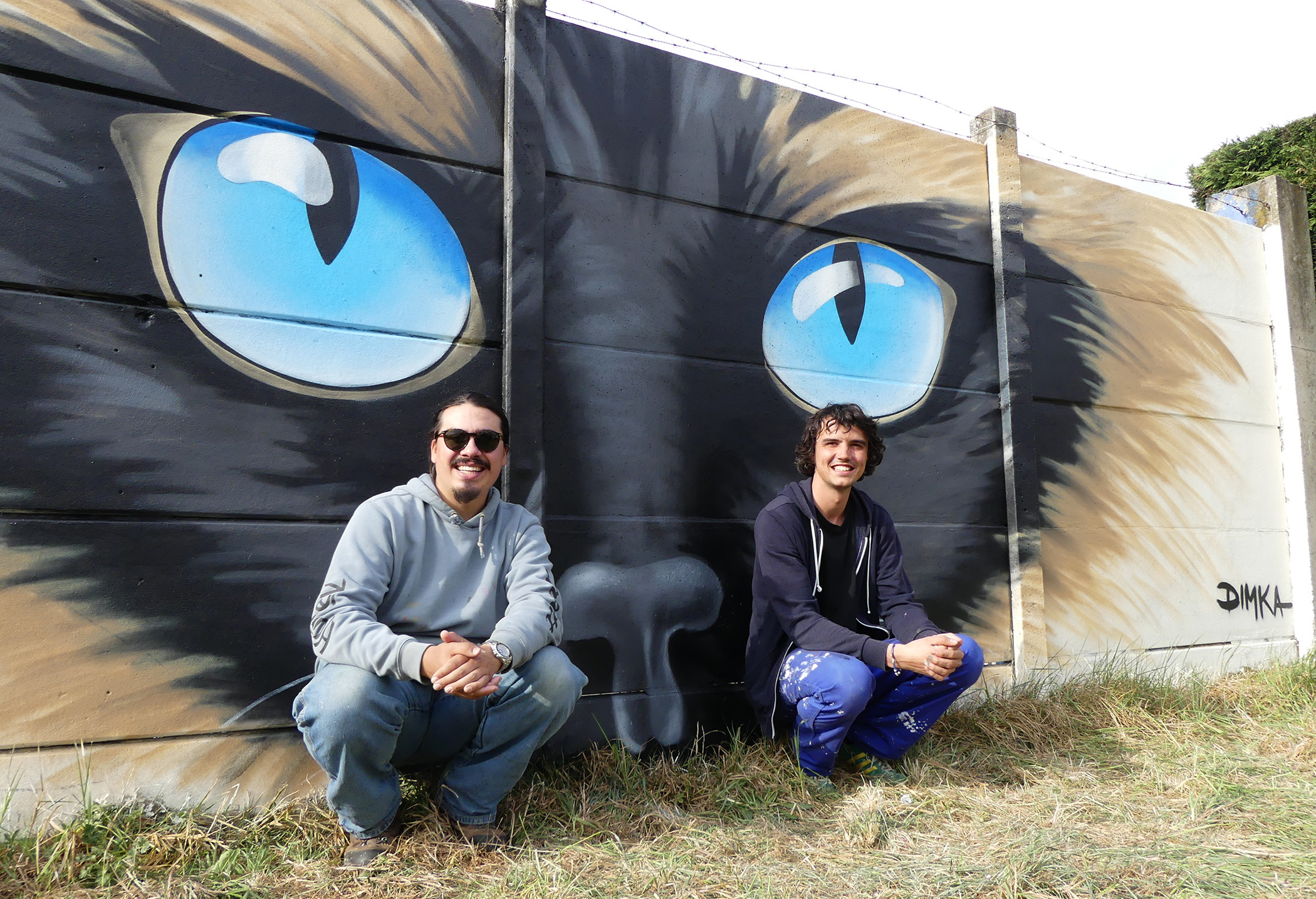 Les fresques artistiques de DIMKA au refuge de Brignais - SPA de Lyon ...